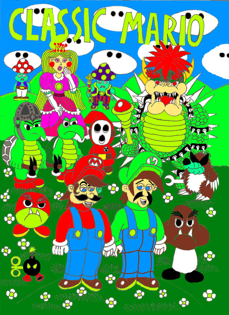 Classic Mario Illustration by pure-crasyness on DeviantArt
