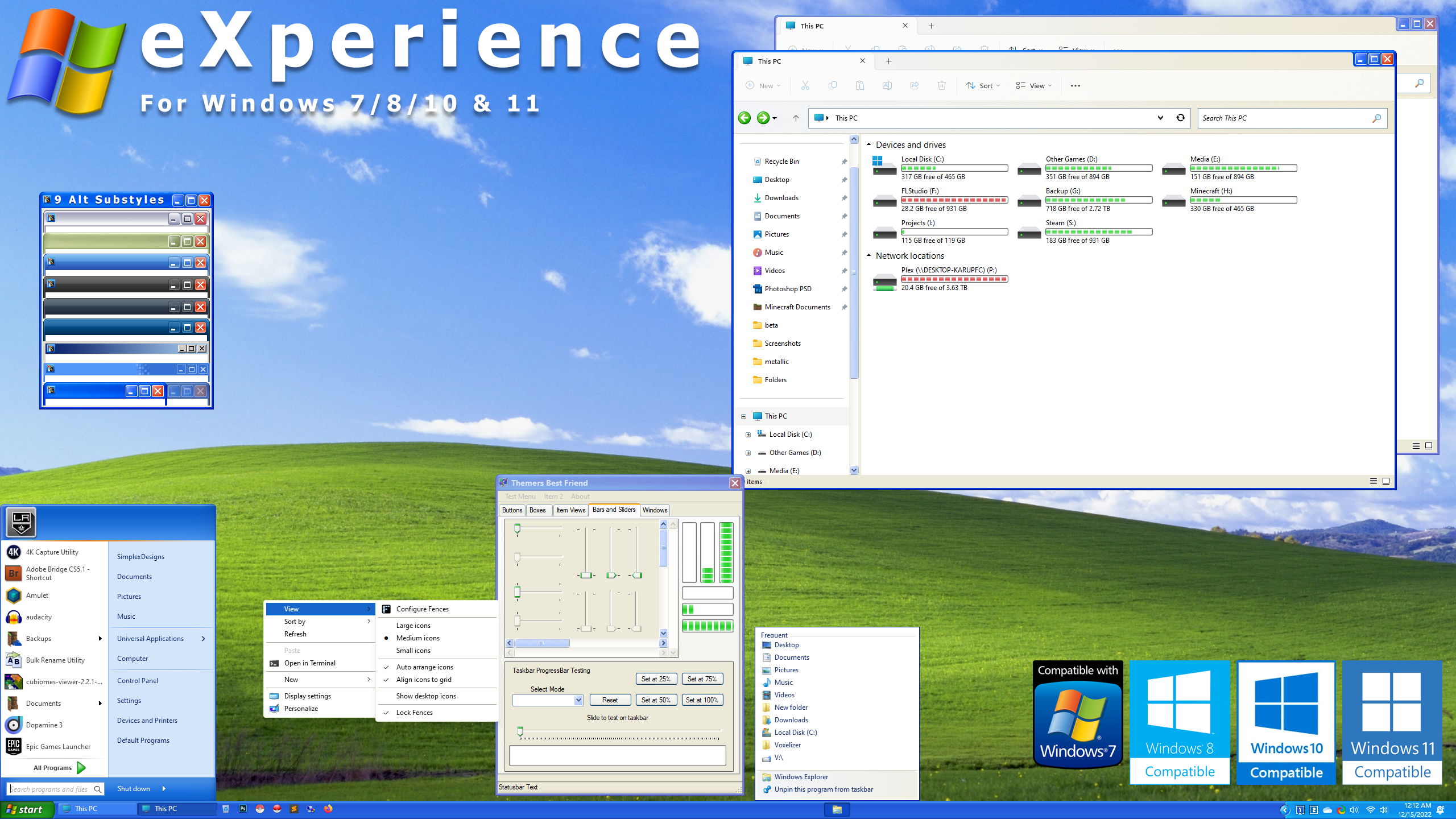 Windowblinds windows xp skin - totalfity