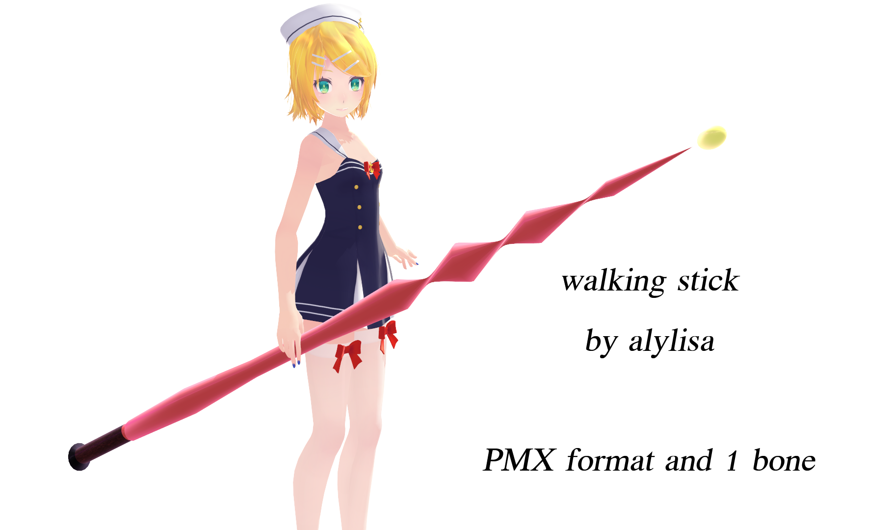 DL walking stick PMX by Alylisa on DeviantArt