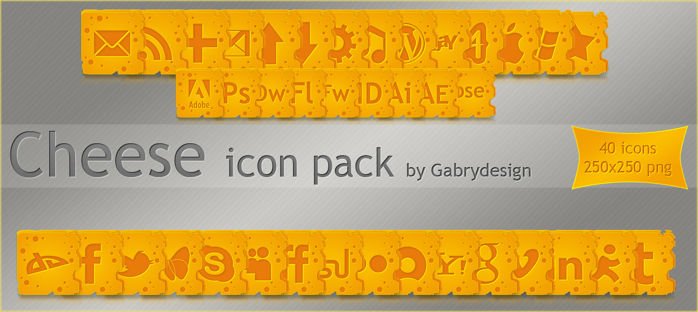 Cheese icon pack by Gabrydesign on DeviantArt