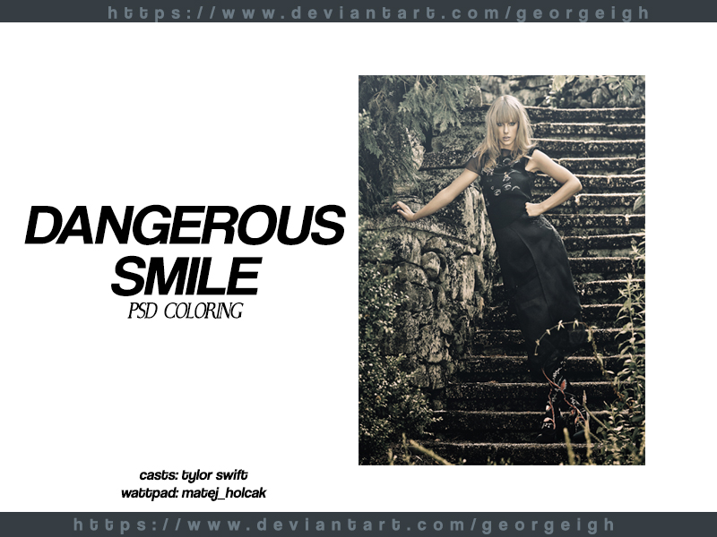 #1 PSD COLORING - DANGEROUS SMILE by georgeigh on DeviantArt
