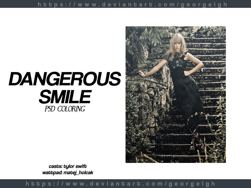 #1 PSD COLORING - DANGEROUS SMILE by georgeigh on DeviantArt