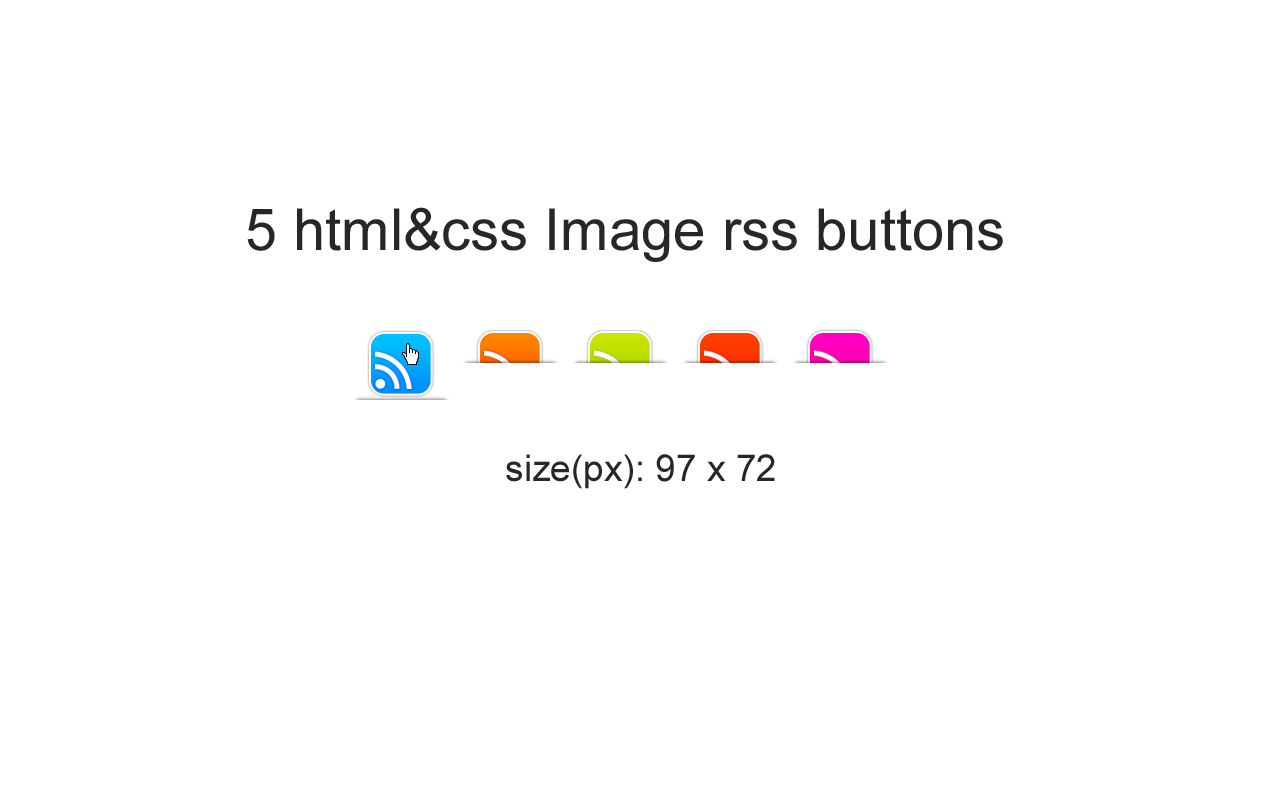 5 Rss html+css image buttons by goldhand88 on DeviantArt