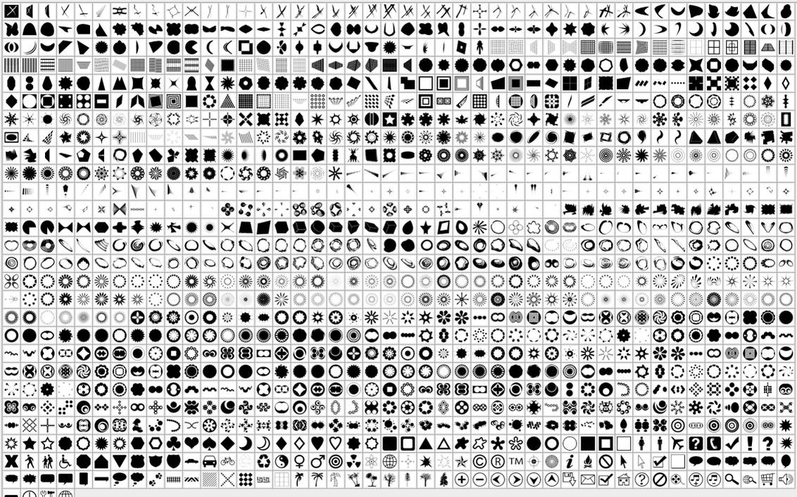 more custom shapes by naderbellal on DeviantArt