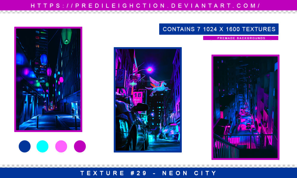 Texture Pack 29 - Neon City by Predileighction on DeviantArt