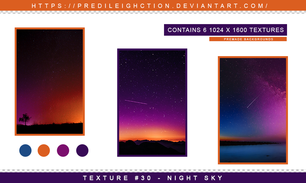 Texture Pack 30 - Night Sky by Predileighction on DeviantArt