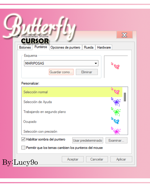 Butterfly Cursors OwO by Lucy9o on DeviantArt
