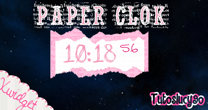Paper Clock XWidget by Lucy9o on DeviantArt