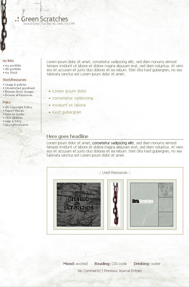 .:Green Scratches by GinkgoWerkstatt on DeviantArt