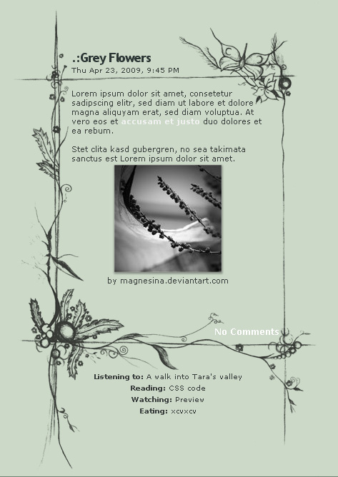 .:Grey Flowers II by GinkgoWerkstatt on DeviantArt