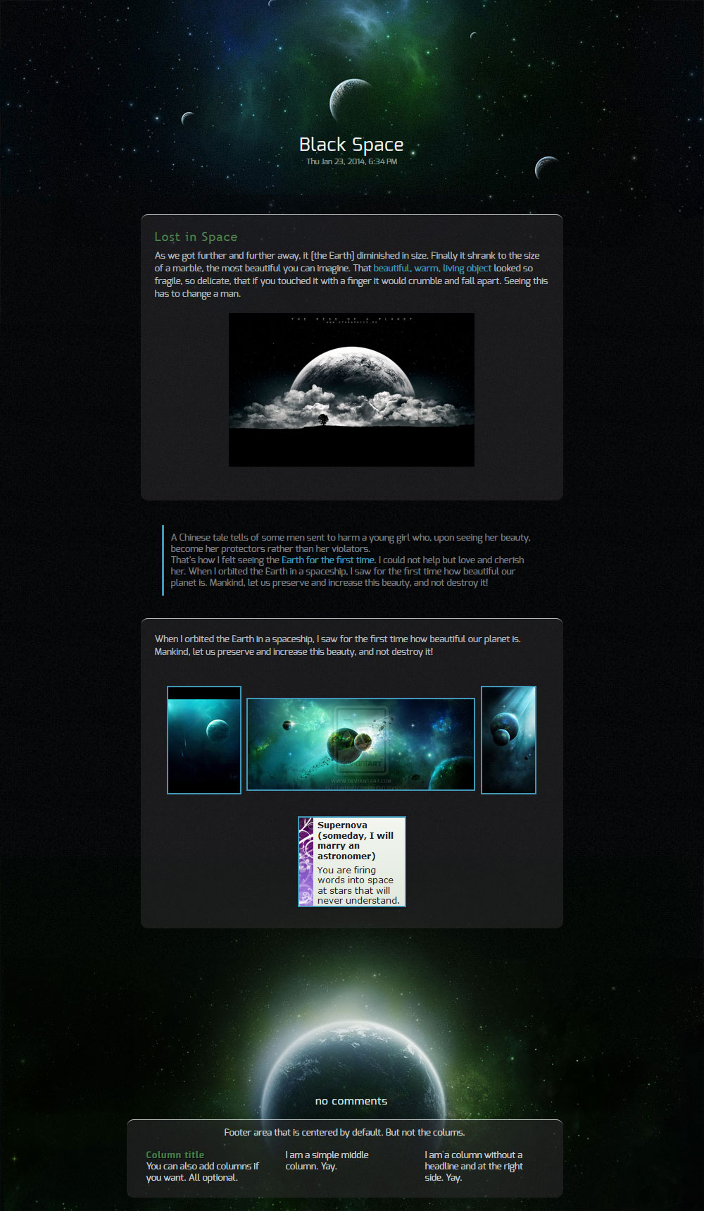 Black Space by GinkgoWerkstatt on DeviantArt