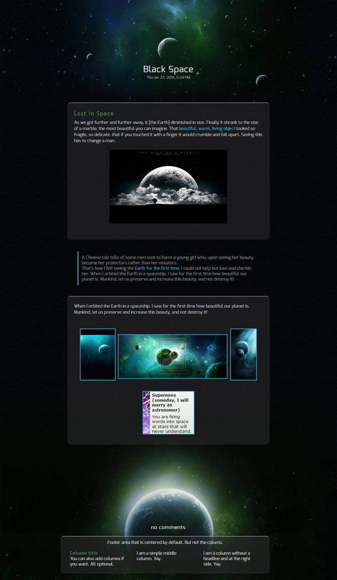 Black Space by GinkgoWerkstatt on DeviantArt