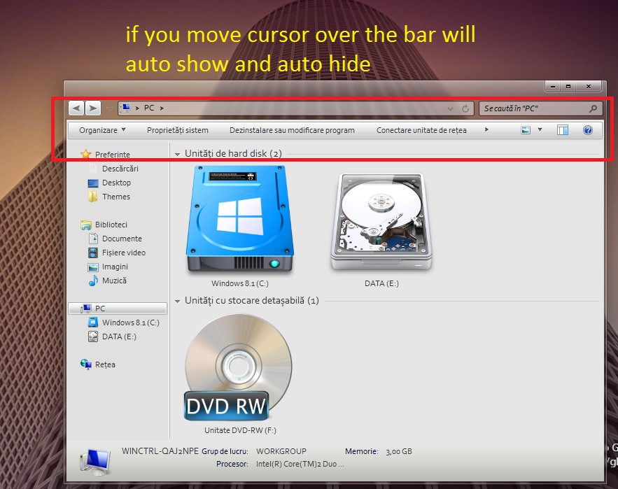 Windows 8.1 shellstyle.dll Auto Hide Command Bar by drakulaboy on ... Windows 8.1 shellstyle.dll Auto Hide Command Bar by drakulaboy on ...