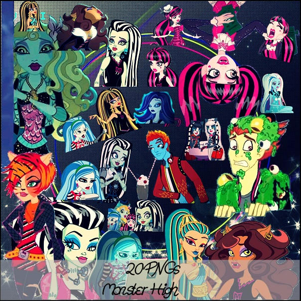 Monster High 20 PNGs by Petratutorials on DeviantArt