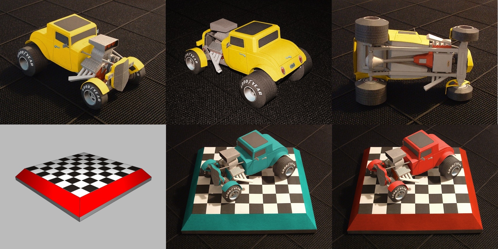 Ford Hot Rod 32-33 Paper Model by PixelOz on DeviantArt