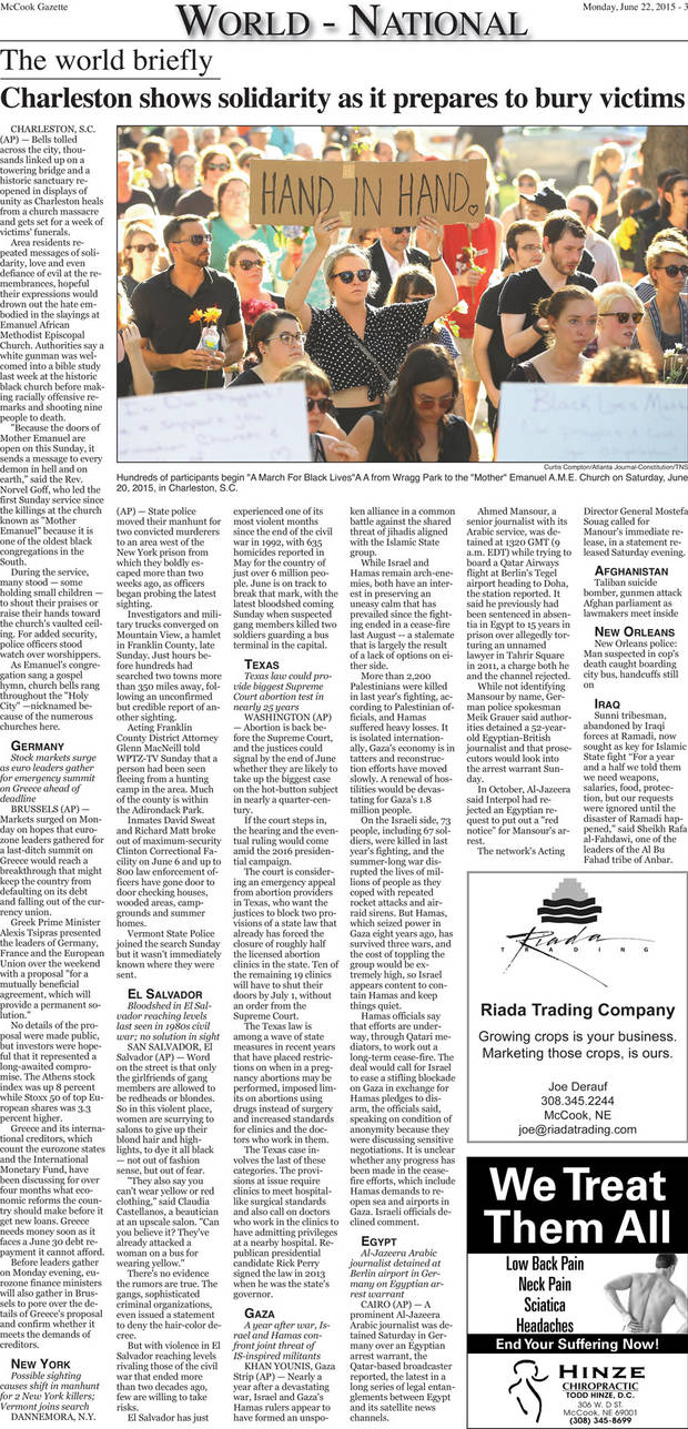 World - National | Monday, June 22, 2015 by rajin on DeviantArt