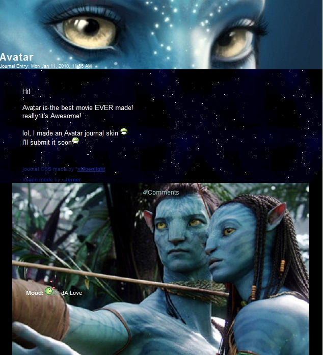 Avatar journal skin by xMoonlight on DeviantArt