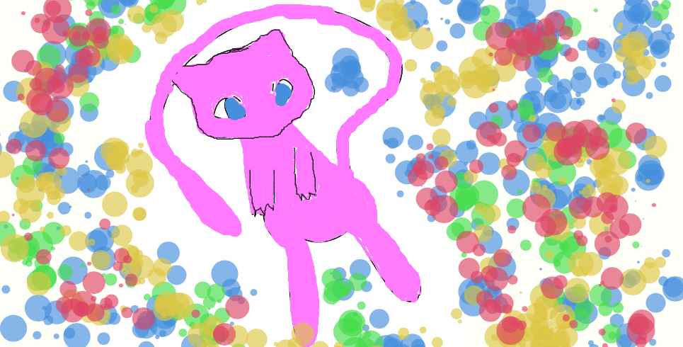 horrible drawing of mew from pokemon by XanderCakes on DeviantArt
