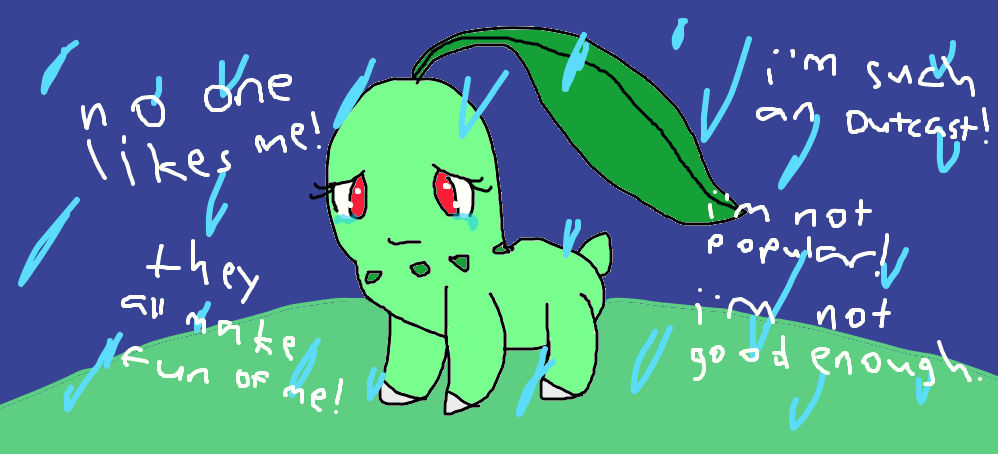 Sad Chikorita by daisywonderhealer on DeviantArt