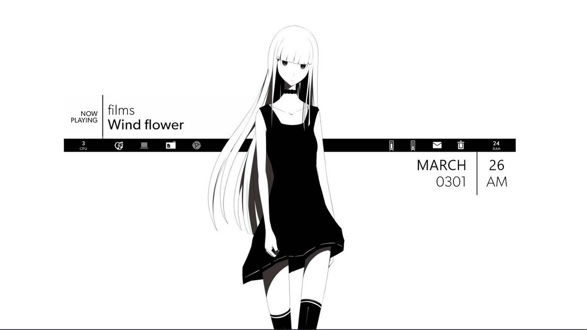 Grey Rainmeter by Iroaseta on DeviantArt