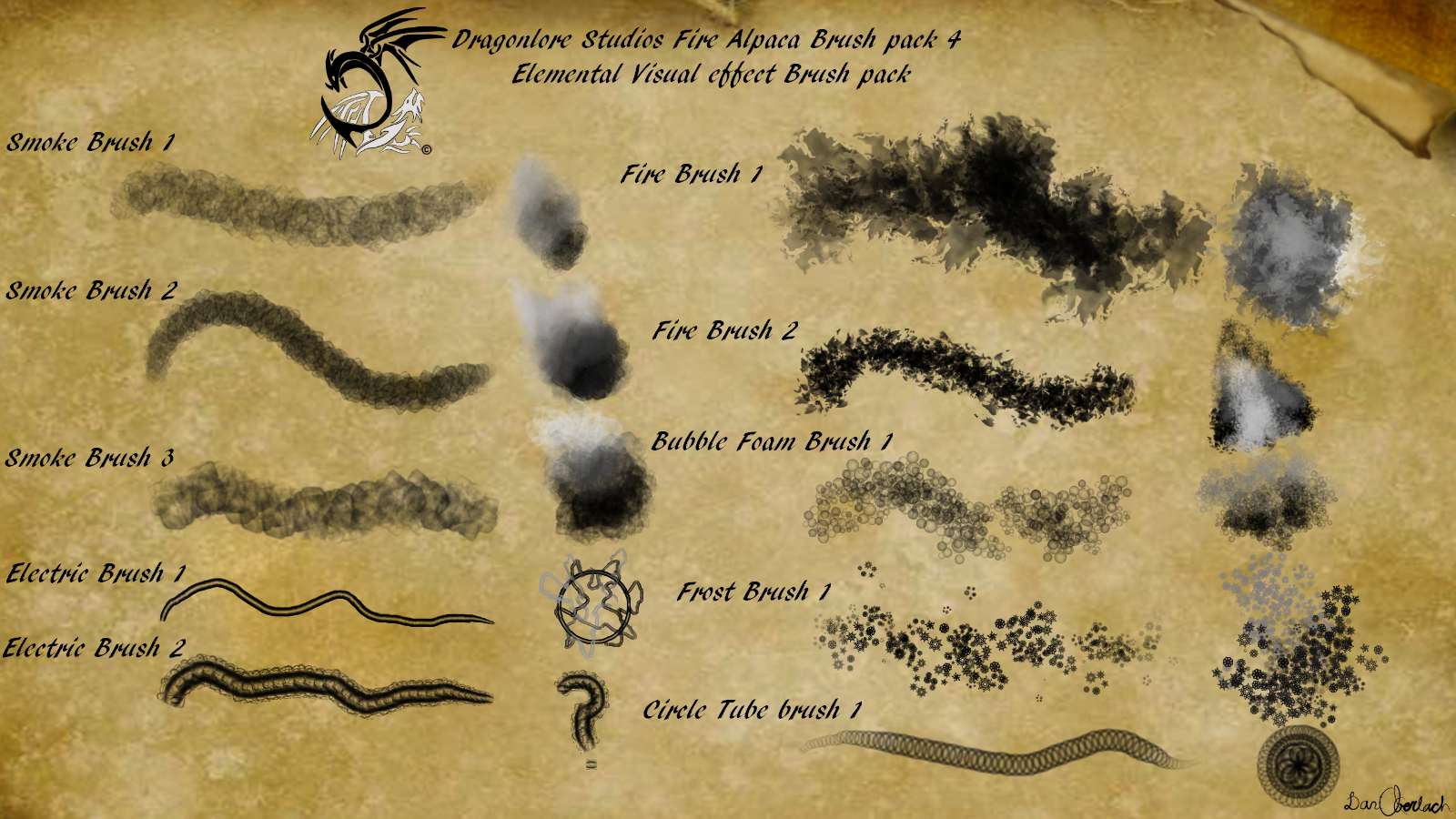Brush pack 4 (March) (Now Free!) by DragonLoreStudios on DeviantArt