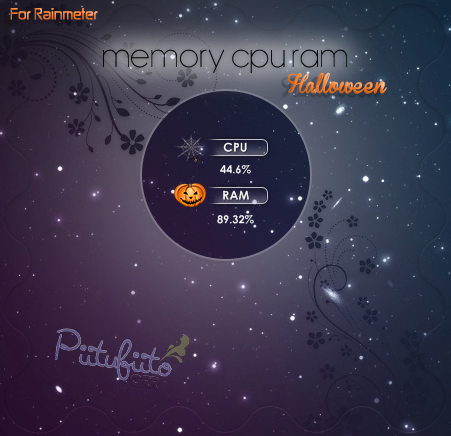 Skin For Rainmeter Memory Cpu Ram Halloween by PiitufiitoGrr on DeviantArt
