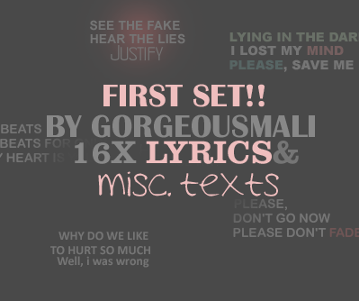 Lyrics misc text textures by Gorgeousmali on DeviantArt