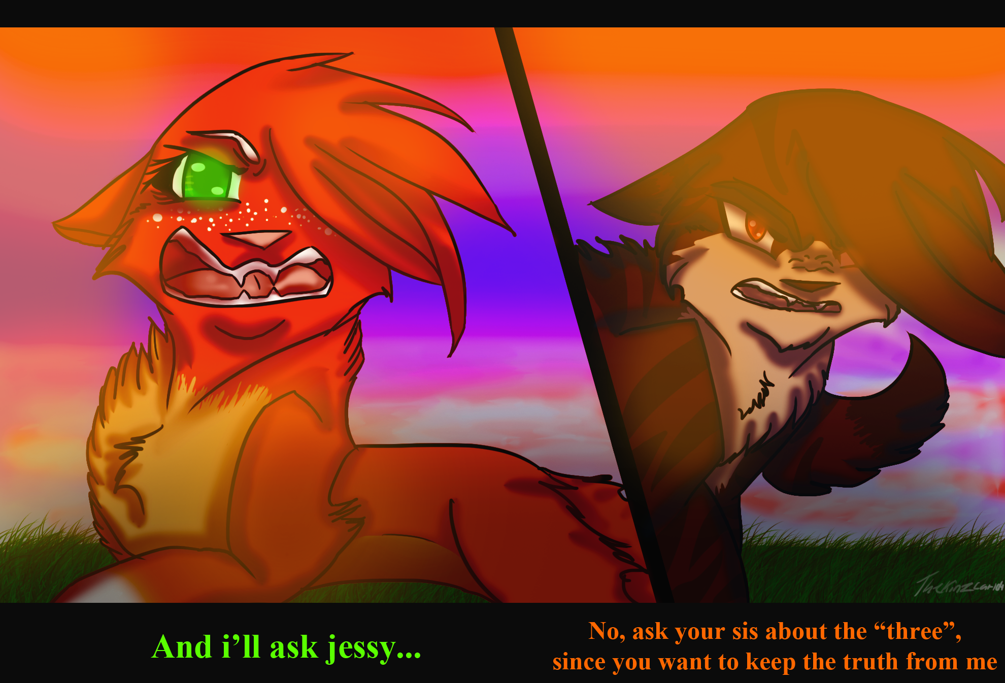 Warrior Cats Squirrelflight And Brambleclaw Fighting