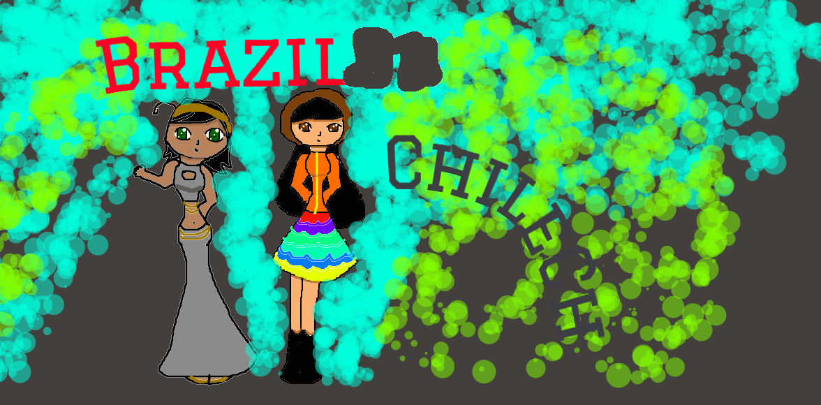 Brazil and Chile by dokipuff112102 on DeviantArt
