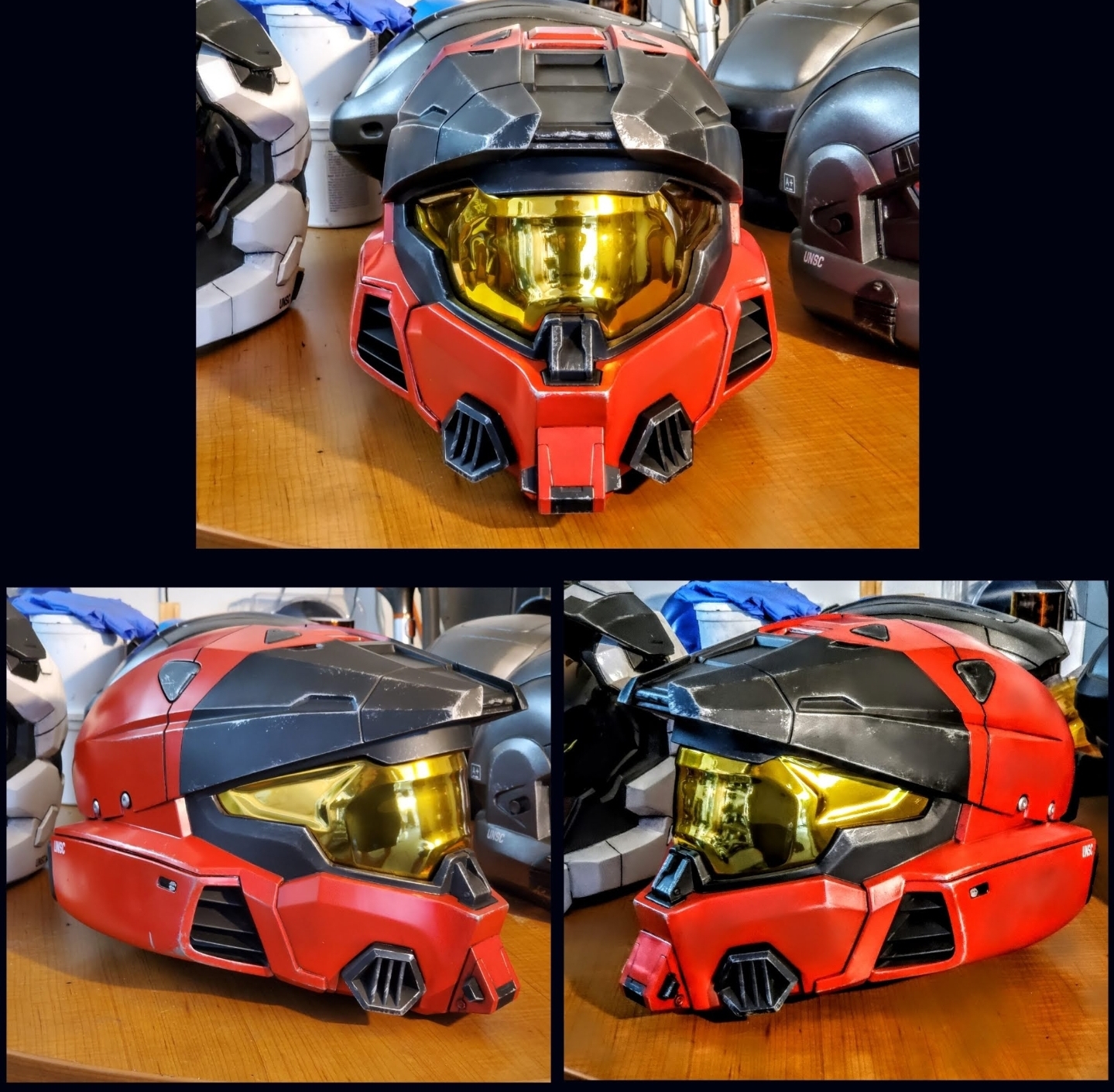 Halo Infinite Mark VII (7) Replica Helmet by JohnsonArmsProps on DeviantArt