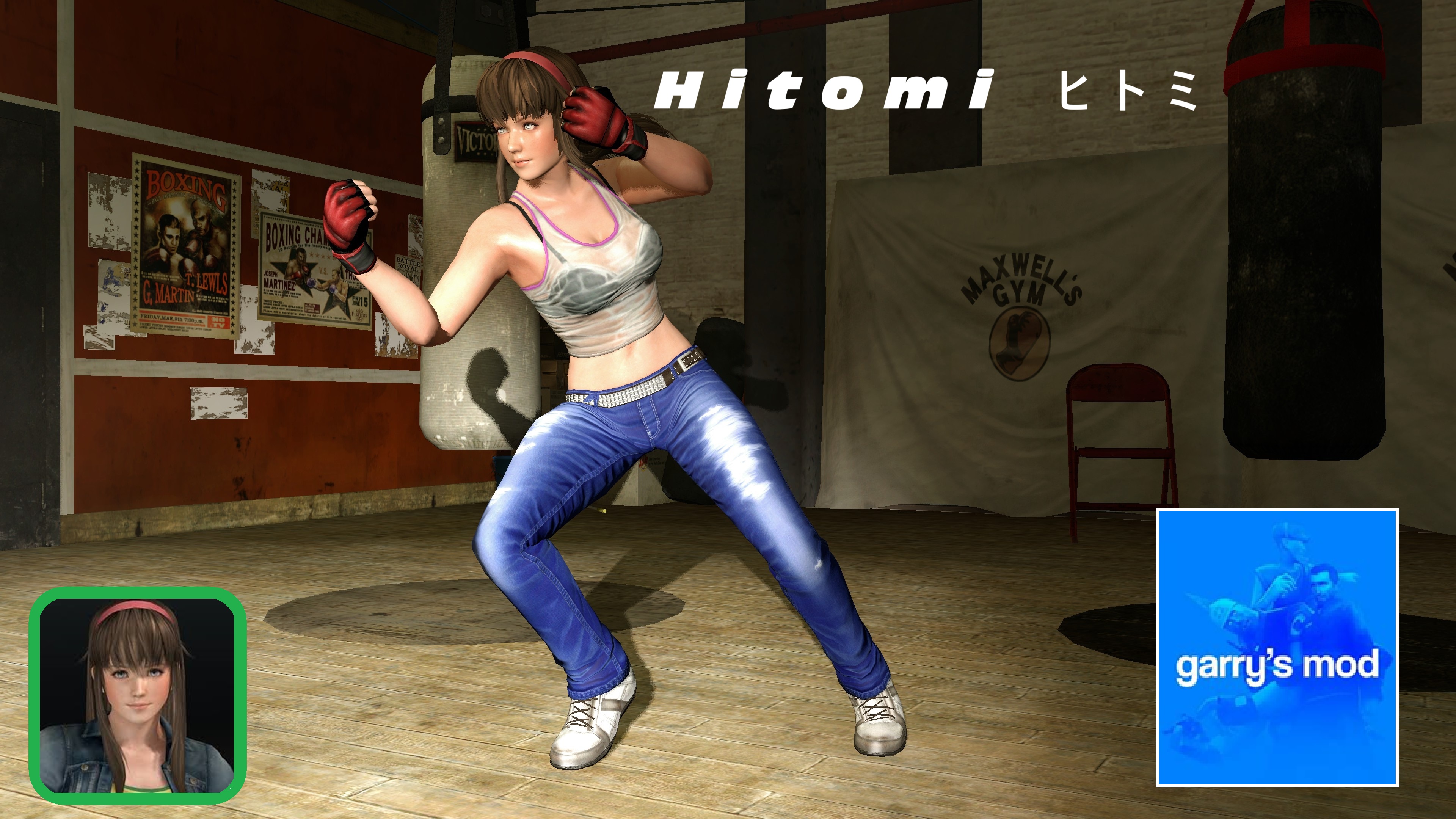 Hitomi (DOA5) Model for GMod Garry's Mod by freethoughtsforever on DeviantArt
