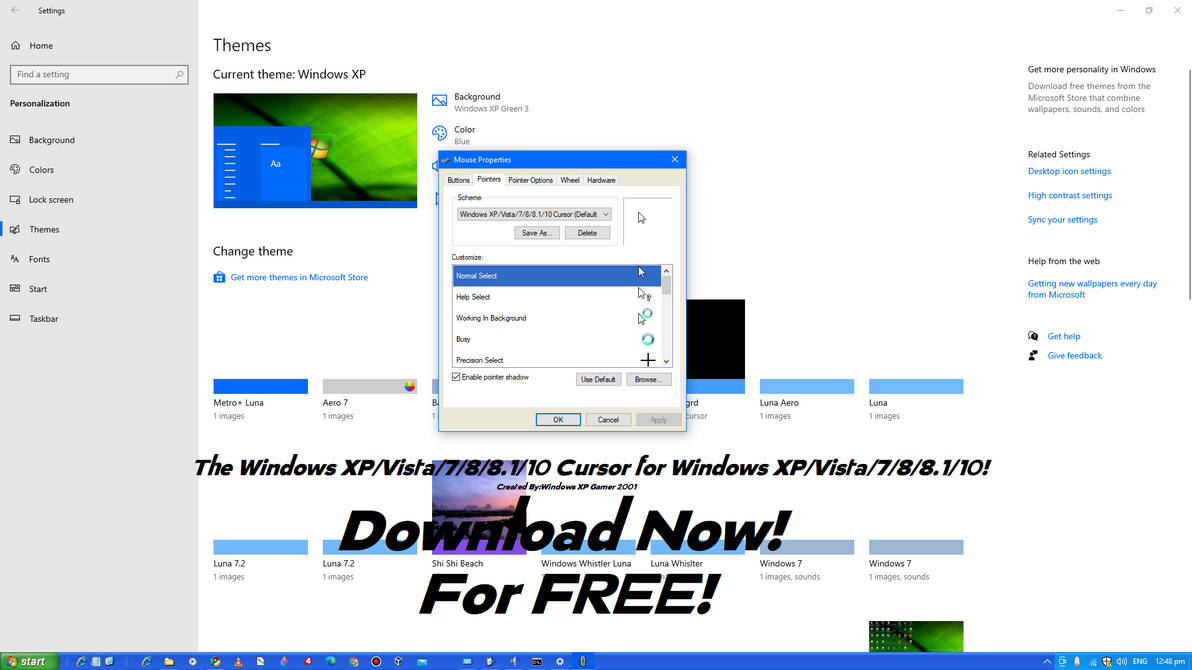 The Windows XP, Vista, 7, 8, 8.1, 10 Cursor by WindowsXPGamer2001ft on ...