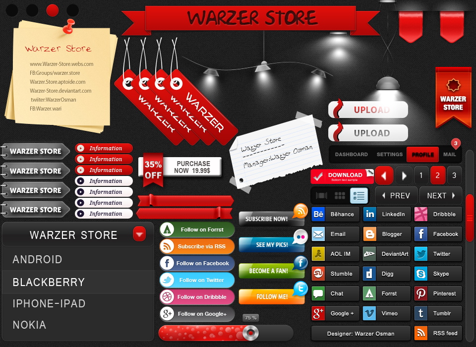 WARZER PSD COLLECTION by Warzer-Store on DeviantArt