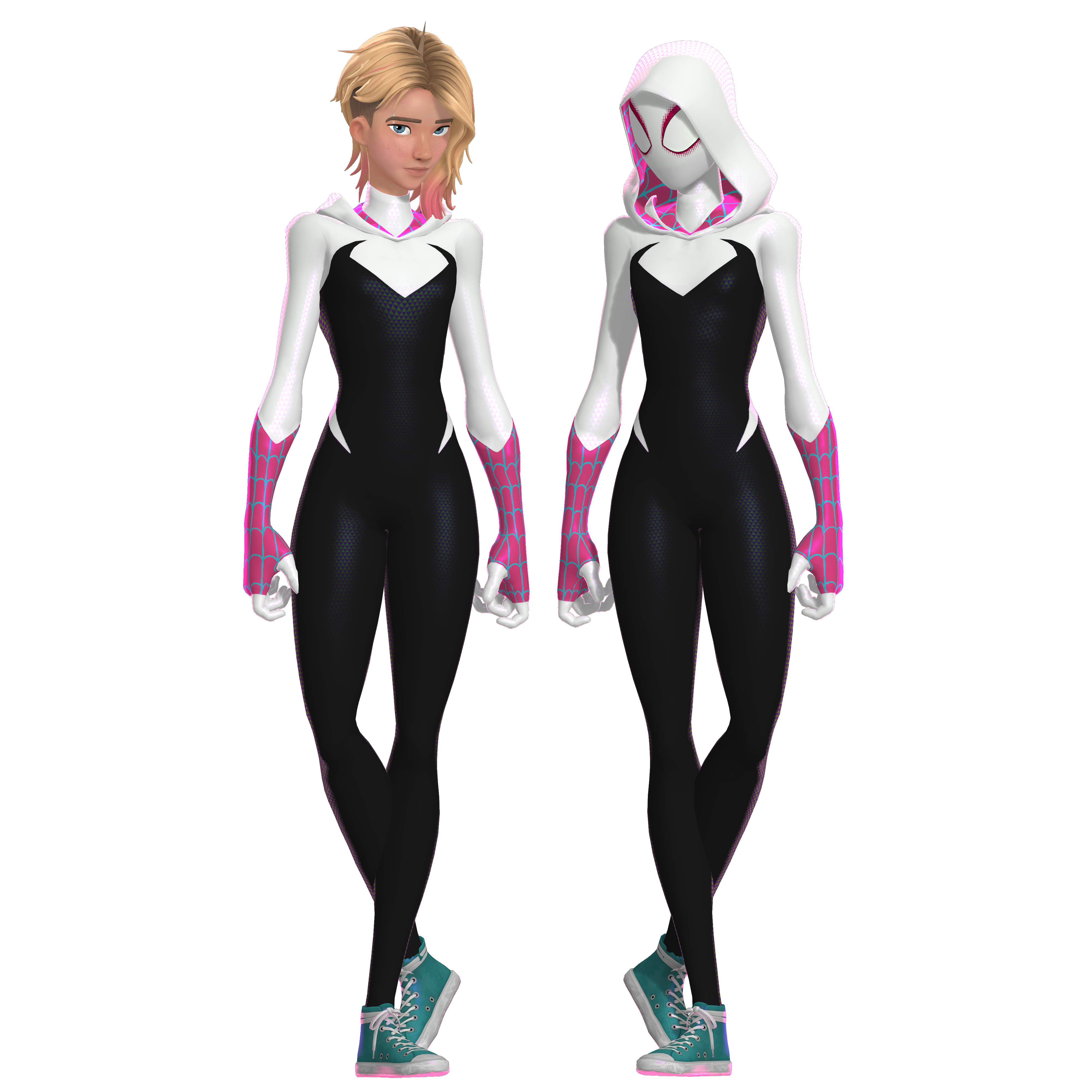 (MMD) Spider Gwen DL by HarryShibeInu on DeviantArt