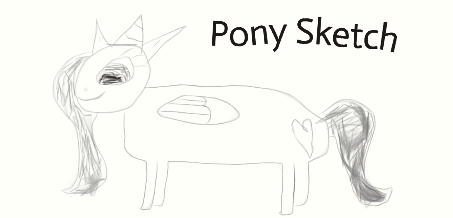 Quick Pony Sketch by Flutteranimal on DeviantArt