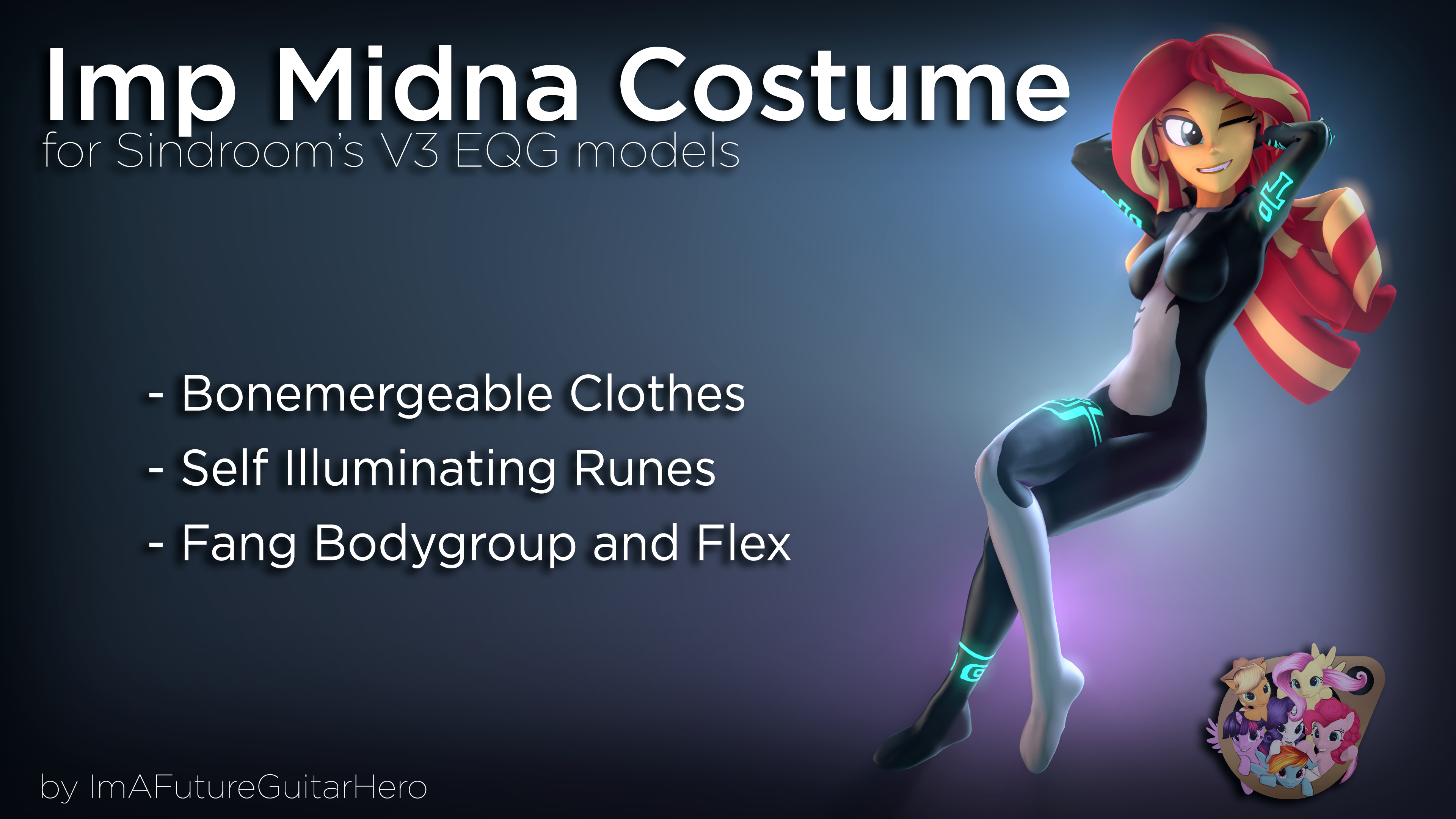 [SFM] [MLP] [DL] Imp Midna Costume for V3 EQG by ImAFutureGuitarHero on ...