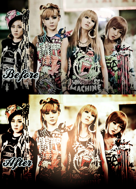 Psd Coloring - 2ne1 style by dazw on DeviantArt