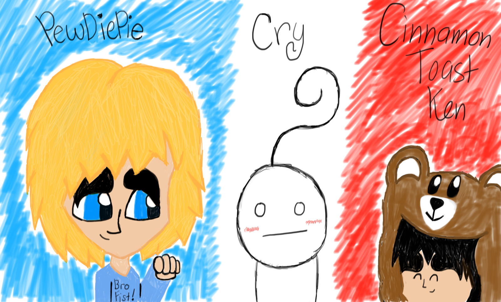 Pewds,Cry and Ken by Riyana2 on DeviantArt