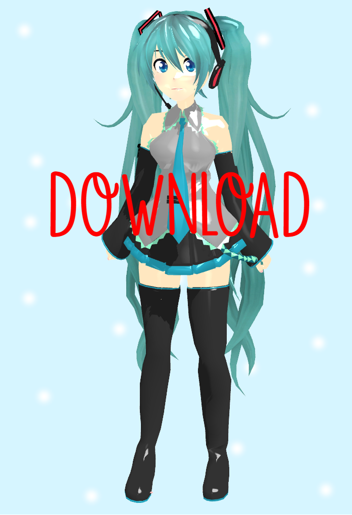 Miku model download! by AchiiMM on DeviantArt