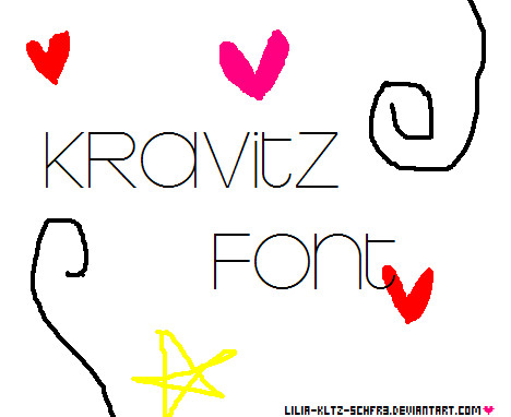 Kravitz Font by lilia-kltz-schfr3 on DeviantArt