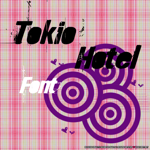 Tokio Hotel Font by lilia-kltz-schfr3 on DeviantArt