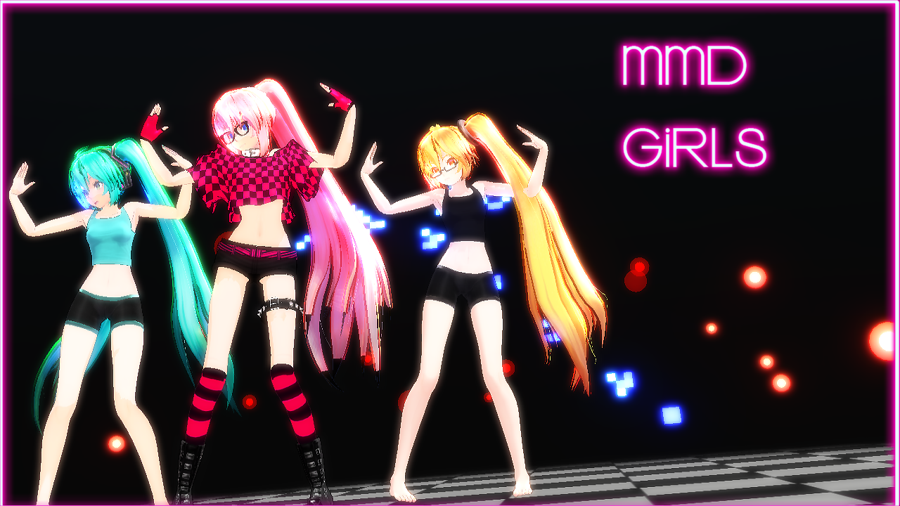 |MMD| Girls |MikuLukaNeru| by belxfran-desu on DeviantArt