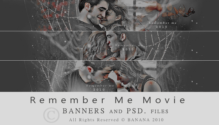 Remember Me - BANNERS + PSD - by ll-BANANA-ll on DeviantArt