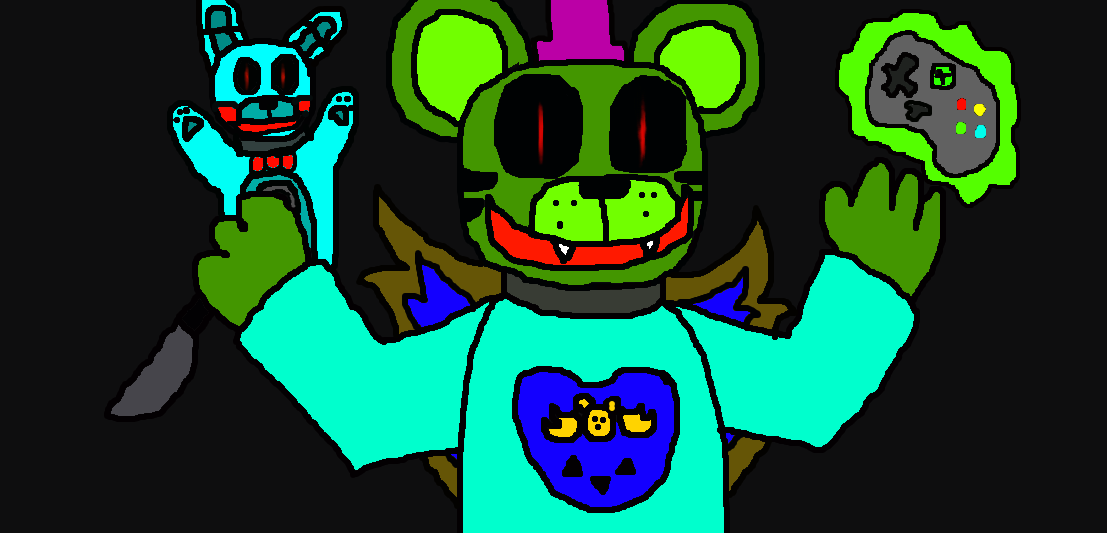 Phantom Fredbear And Bon Bon Asriel Mode by FreddyFazbearartist9 on ...
