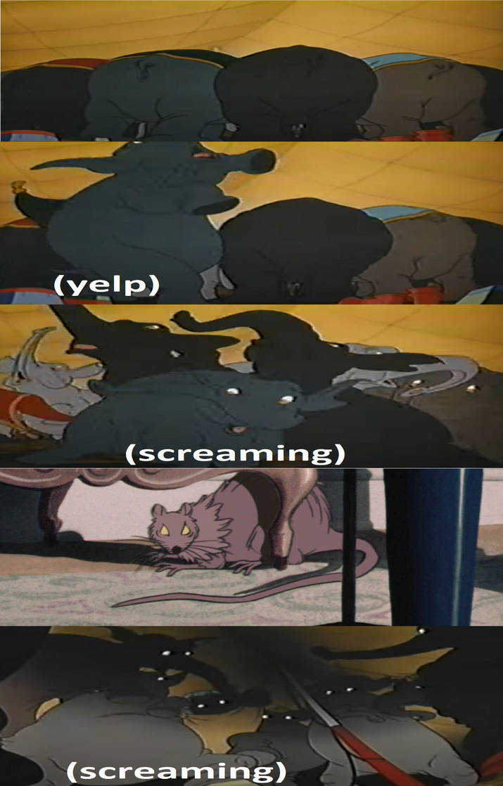 The Elephants Get Scared Of The Rat! by EmilioKiara on DeviantArt