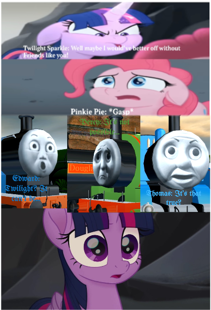 The Engines shocked about Twilight's admitted! by EmilioKiara on DeviantArt