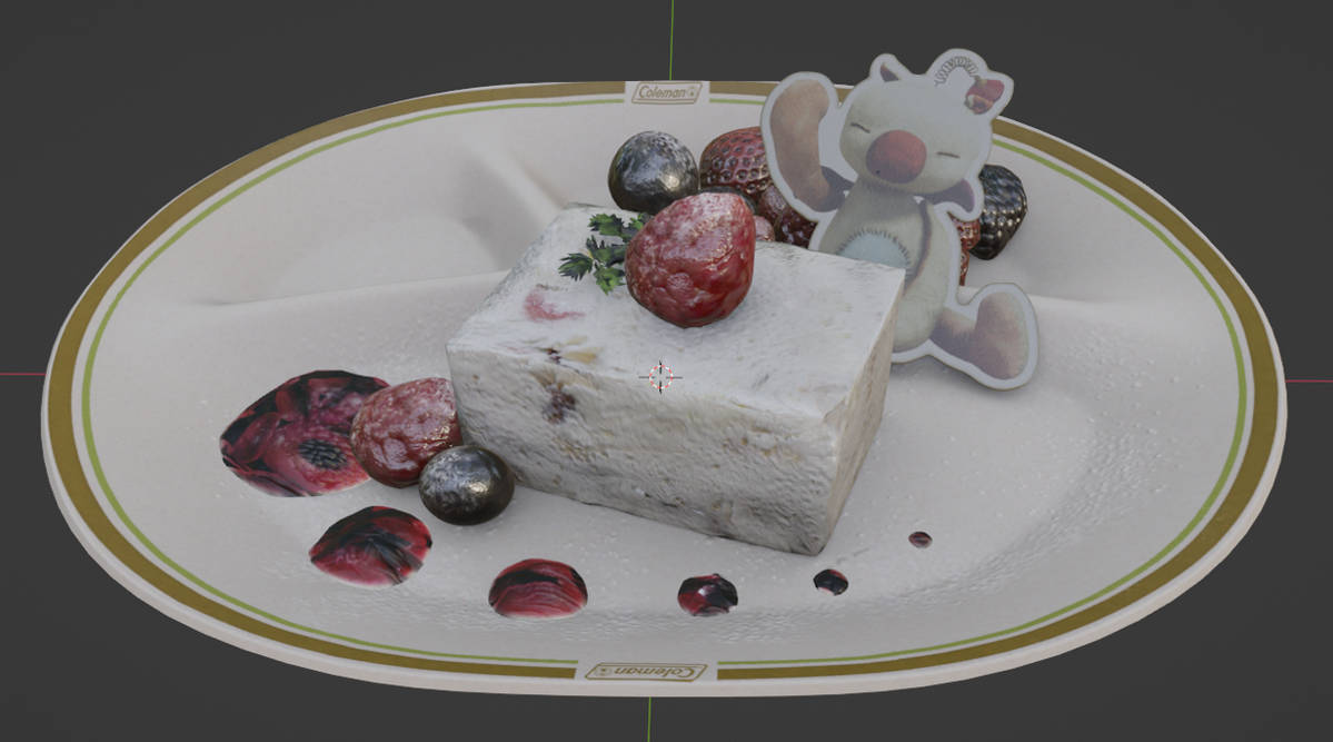 FFXV - Kupoberry Cheesecake (Moogle Cheesecake) by carnareket on DeviantArt