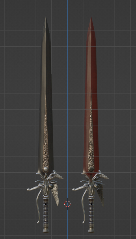 FFXV - Sword of the Father (with red variant) by carnareket on DeviantArt