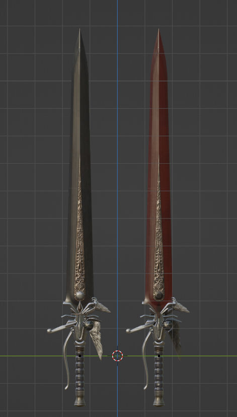 FFXV - Sword of the Father (with red variant) by carnareket on DeviantArt