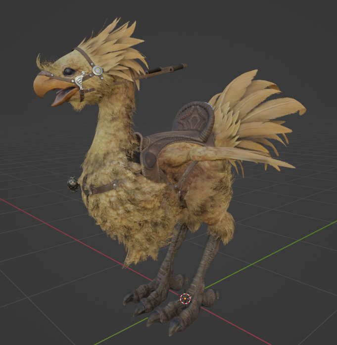 FFXV - Chocobo with saddle by carnareket on DeviantArt